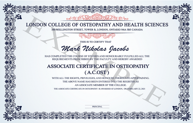 Associate Certificate in Osteopathy | London College of Osteopathy